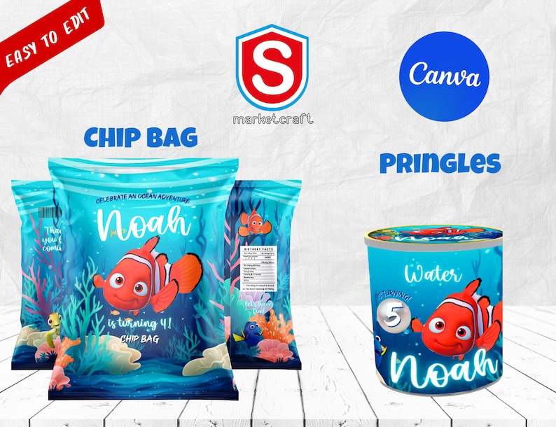 Finding Nemo Party Favors Bundle: Under the Sea Theme (digital File) - Etsy