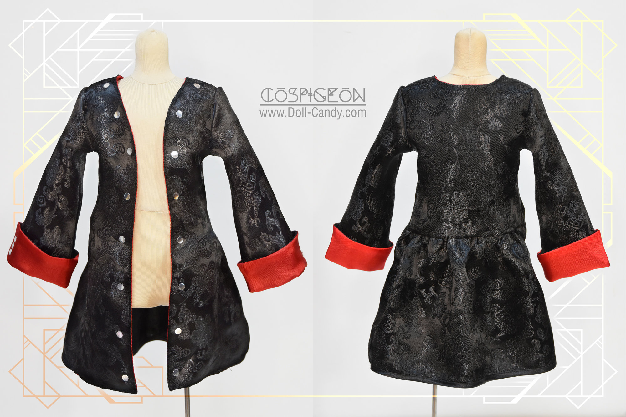 DCP11 SD Size Baroque Coat Pattern Digital Download - Etsy