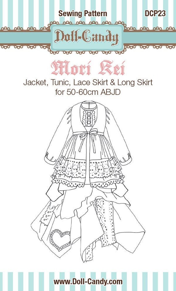 DCP23 SD Mori Kei outfit pattern Digital Download | Etsy