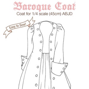 DCP07 MSD Size Baroque Coat Pattern Digital Download - Etsy
