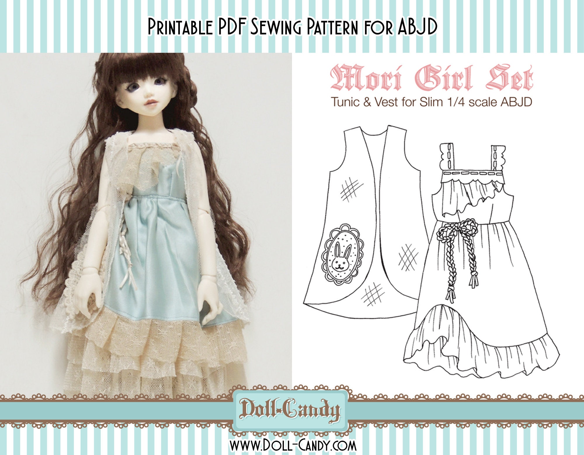 DCP03 Unoa Size Mori Girl Pattern Digital Download - Etsy UK