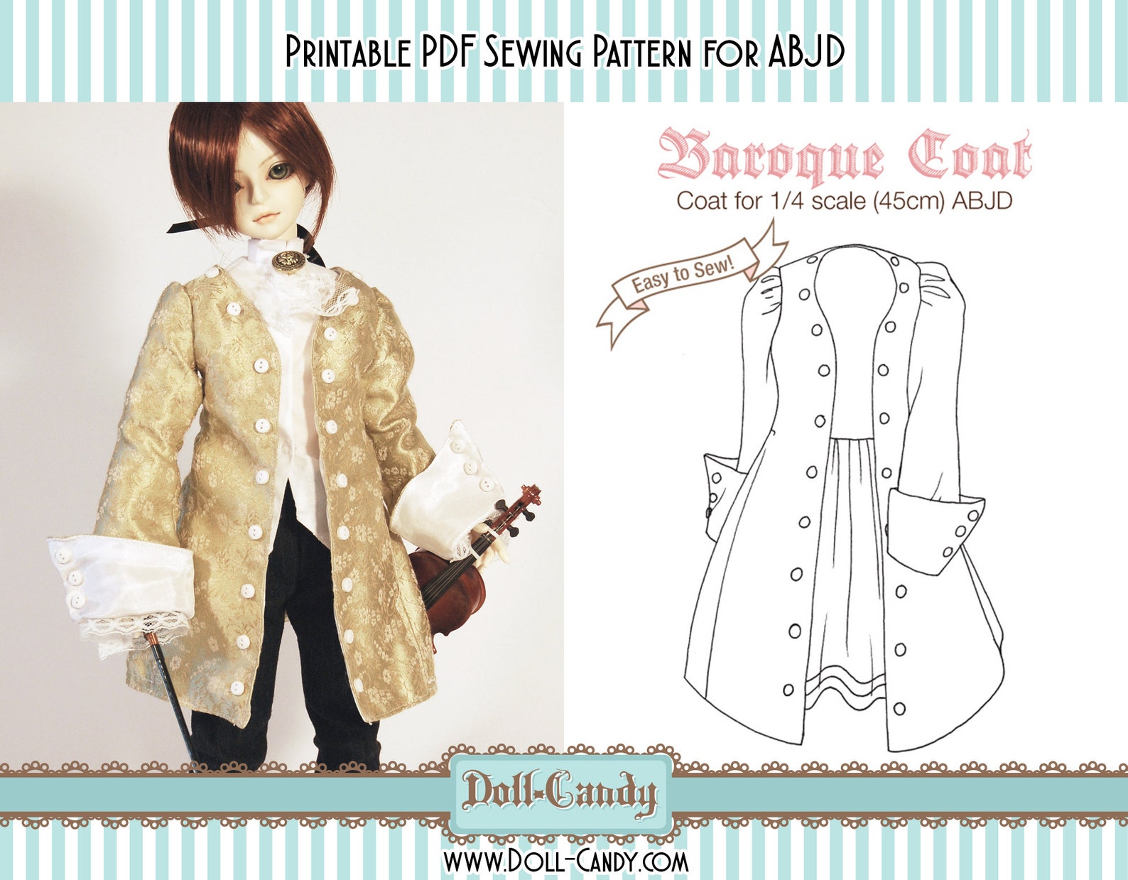 DCP07 MSD Size Baroque Coat Pattern Digital Download - Etsy