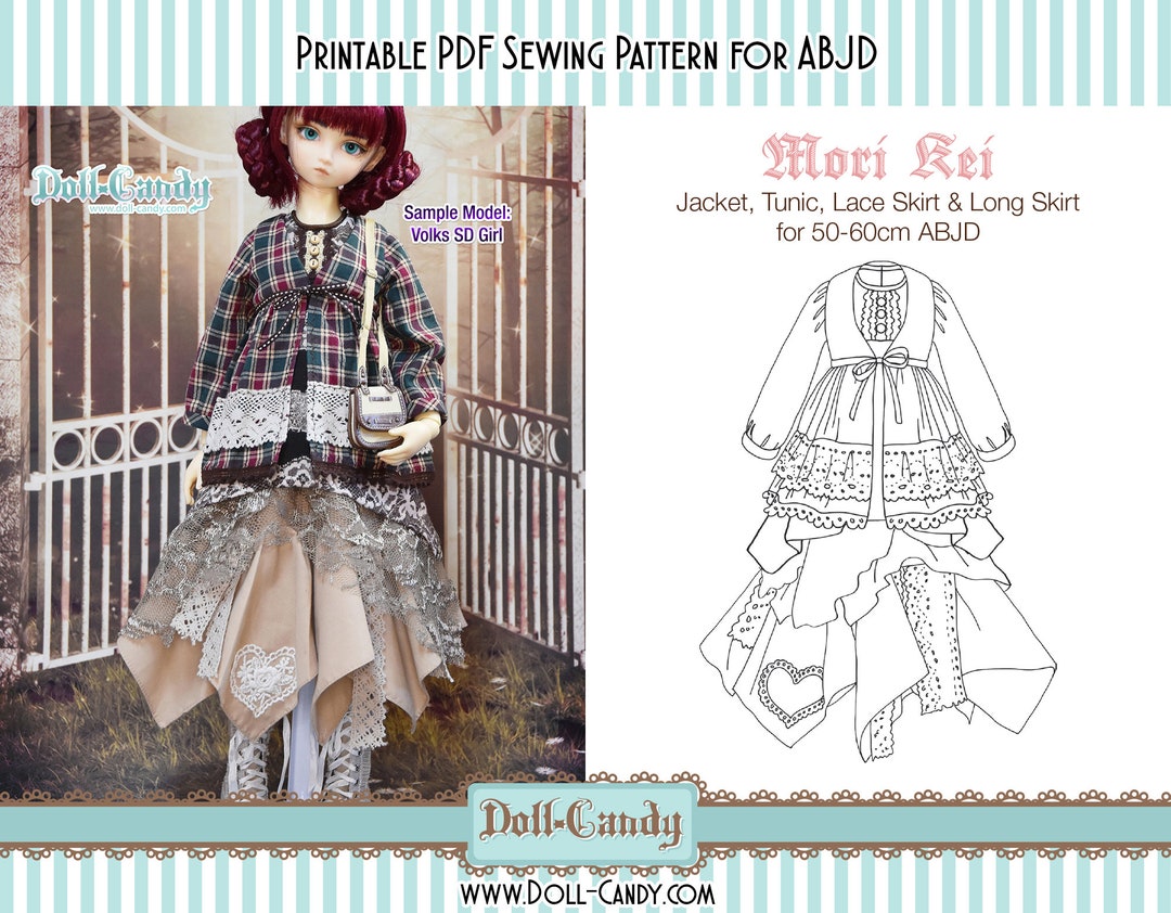 DCP23 - SD Mori Kei Outfit Pattern Digital Download - Etsy