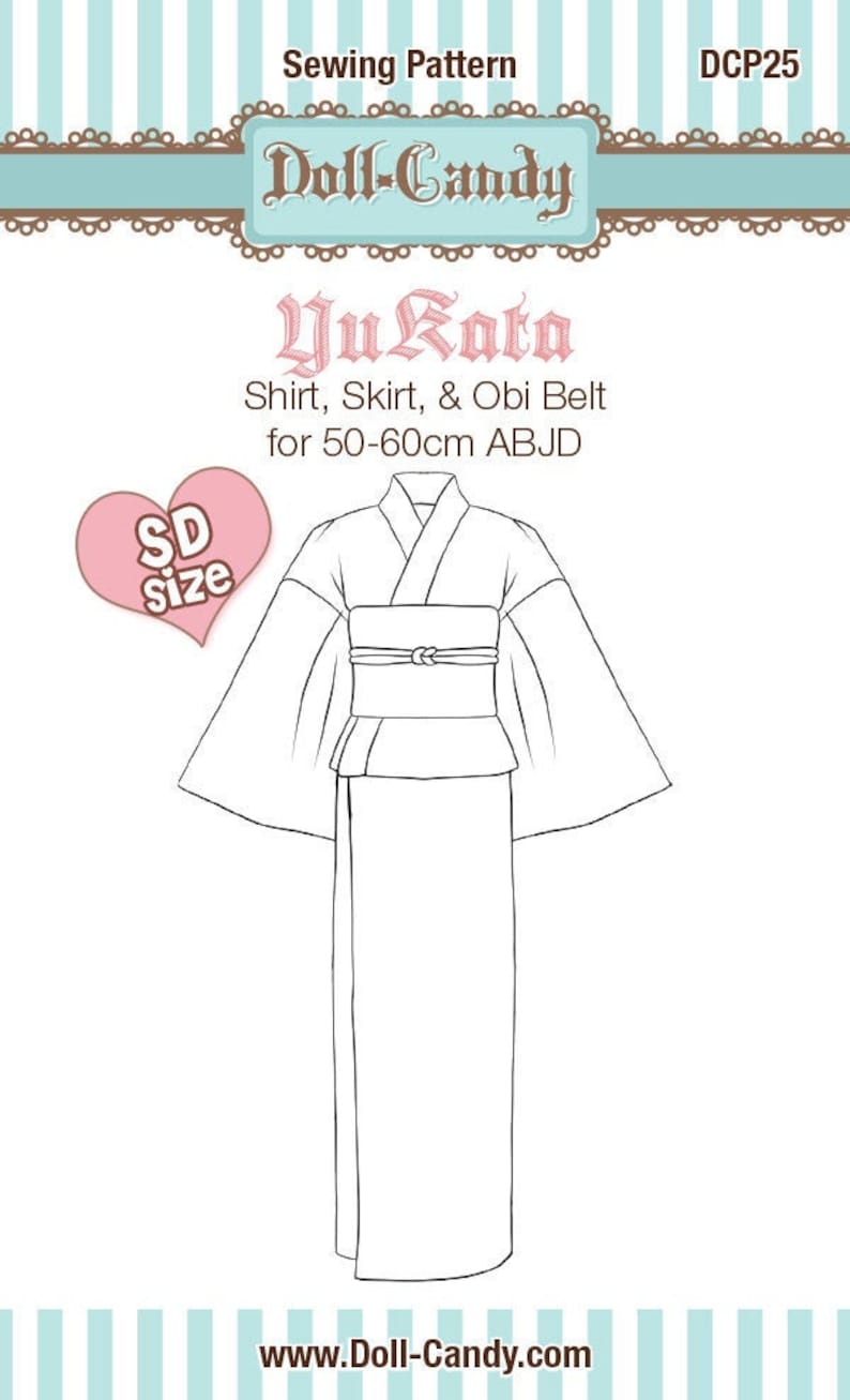 DCP25 - SD/DD Yukata Outfit Pattern Digital Download - Etsy