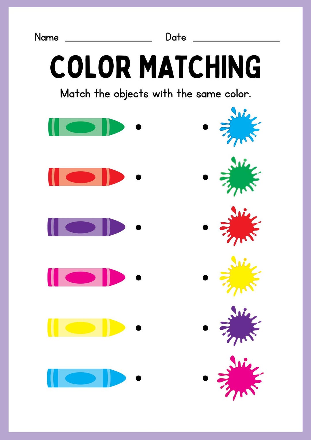 Learn Colors With Fun Worksheets – Color Recognition, Tracing ...