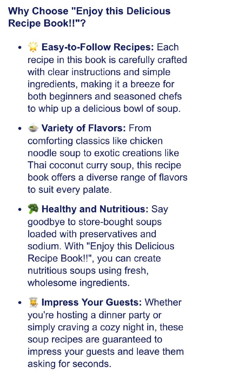 The Perfect Soup Recipes - Etsy