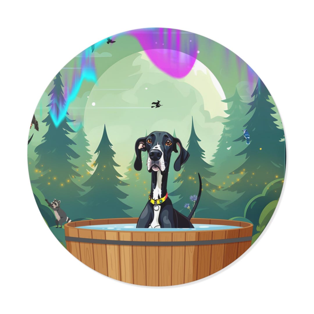 Great Dane Enjoy Hot Tub - Sticker- Choose Your Size! - Etsy