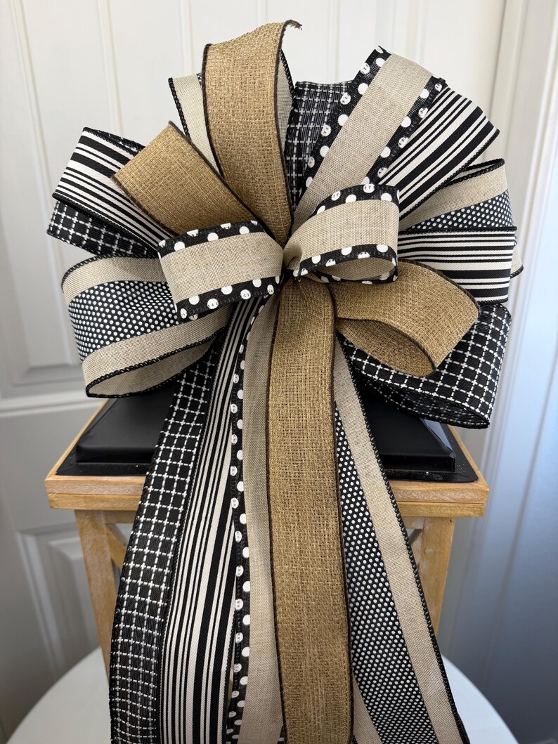 Back in Black Bow - Etsy