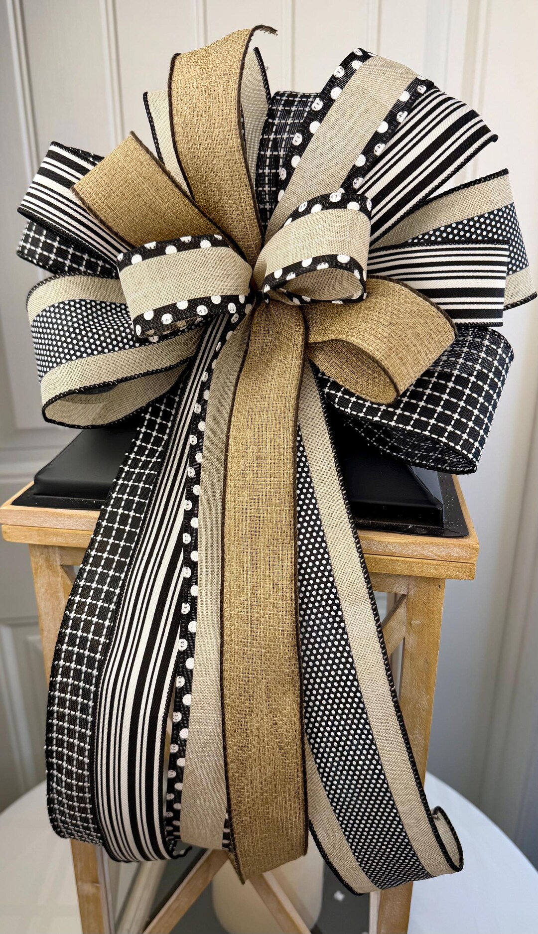 Back in Black Bow - Etsy