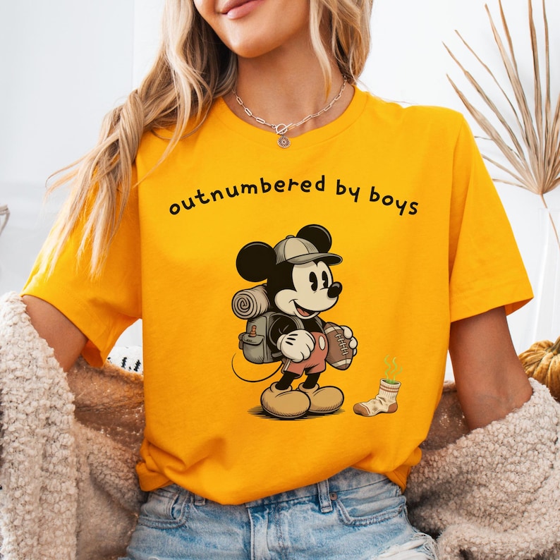Bella Canvas Funny Mom of Boys Mickey Mouse Toddler Youth Shirt, Boy ...