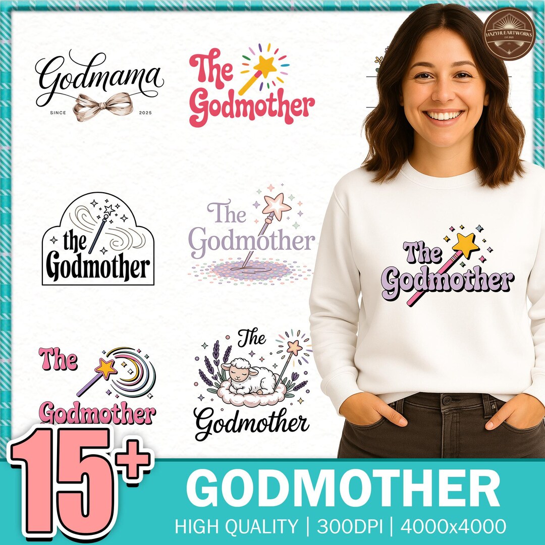 15+ God Mama PNG, Goddaughter Png Bundle, Godmother Png, Baptism Png ...