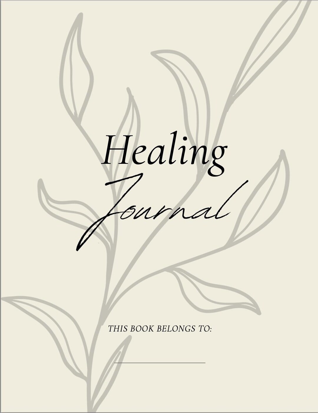 Healing Journal, Mental Health Journal, Self-care, Guided, Emotional ...
