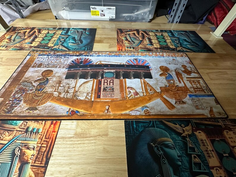 Unofficial RA Egyptian Board Game Neoprene Play Mat Set: Water ...
