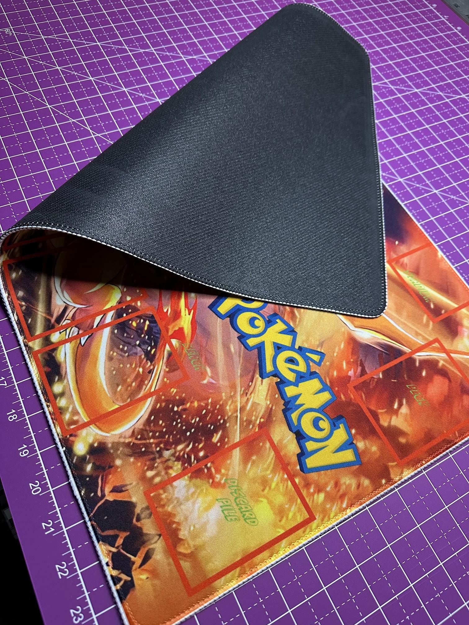 POKEMON CHARIZARD PLAYMAT With Zones 24x14 In, Neoprene, New - Etsy