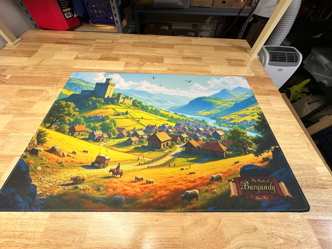 Castles of Burgundy board game Neoprene Play Mat 24x35" Unofficial ...