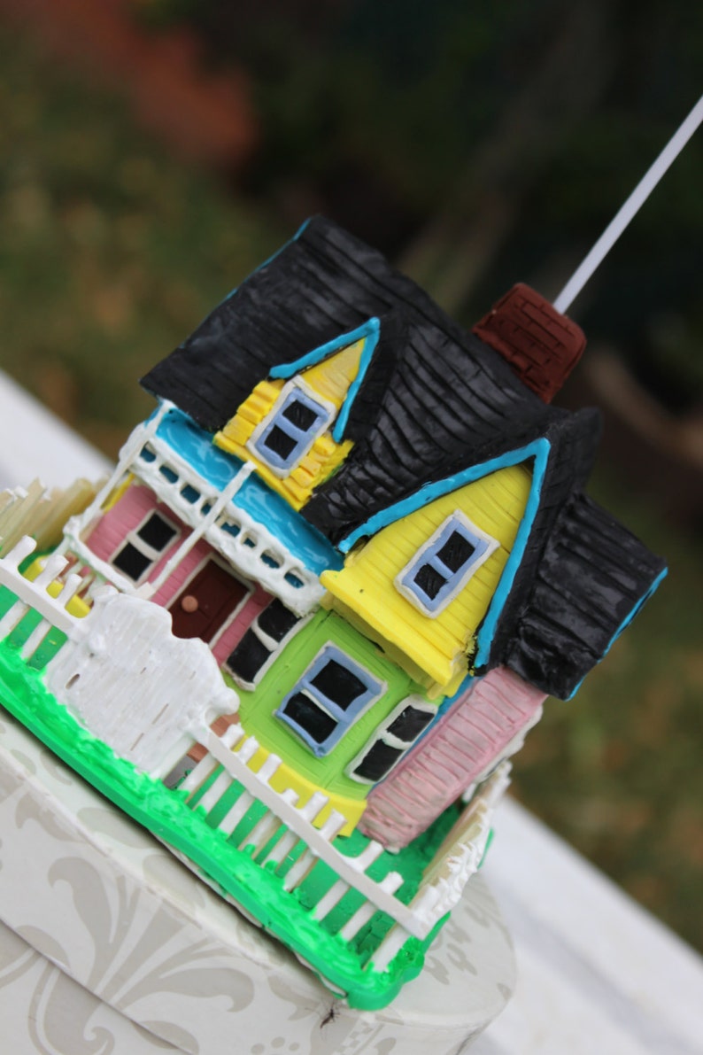 Handmade Wedding Clay Cake Topper of House From the up Movie - Etsy