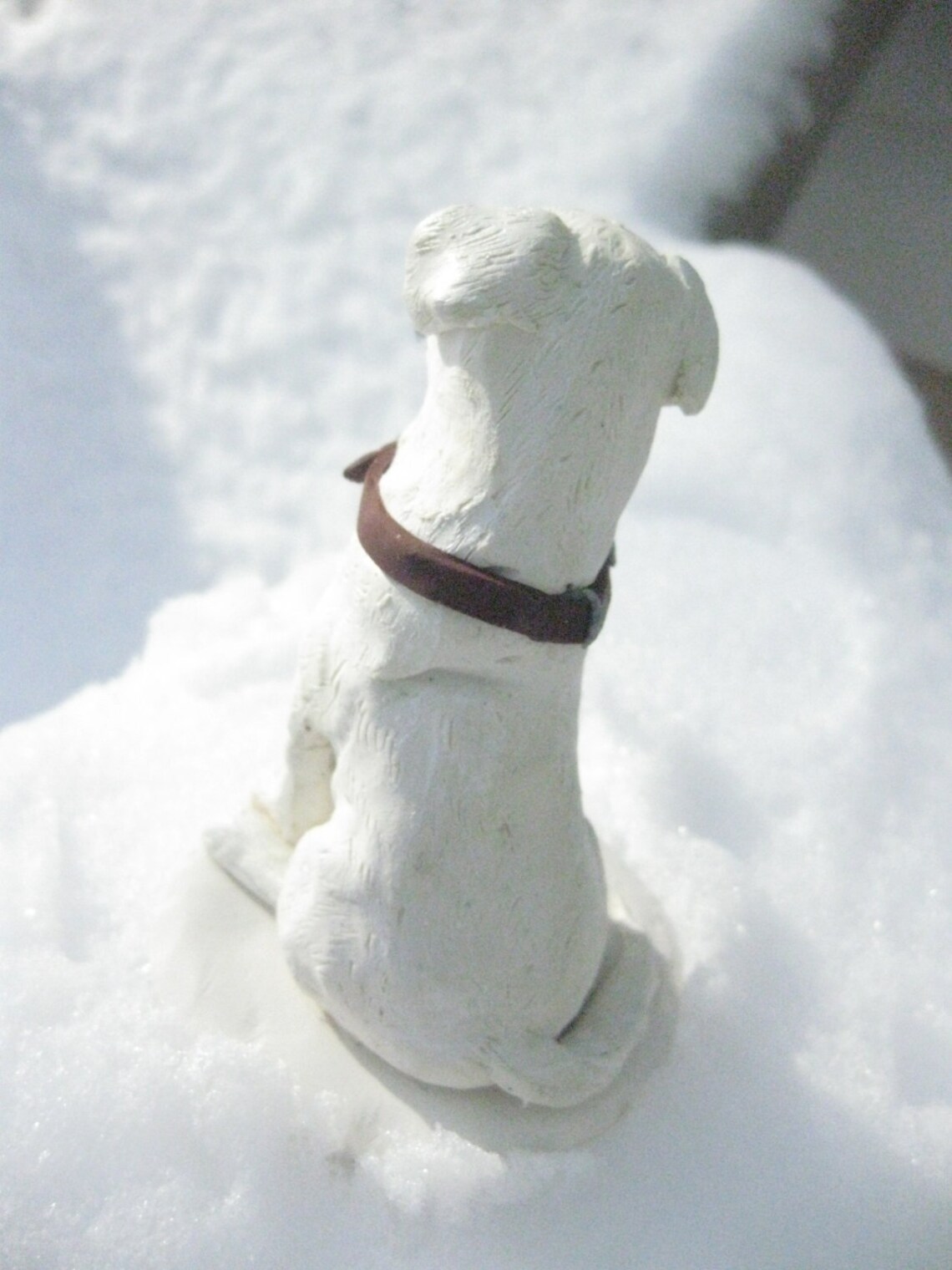 Custom Made Dog Polymer Clay Cake Topper With Neck Collar - Etsy
