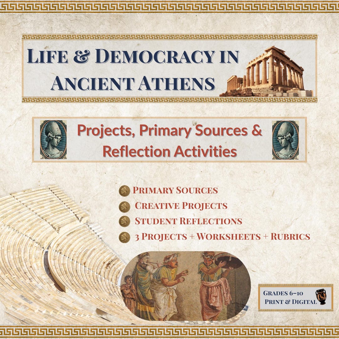 Ancient Athens Activities | Democracy, Daily Life Theater | Primary ...