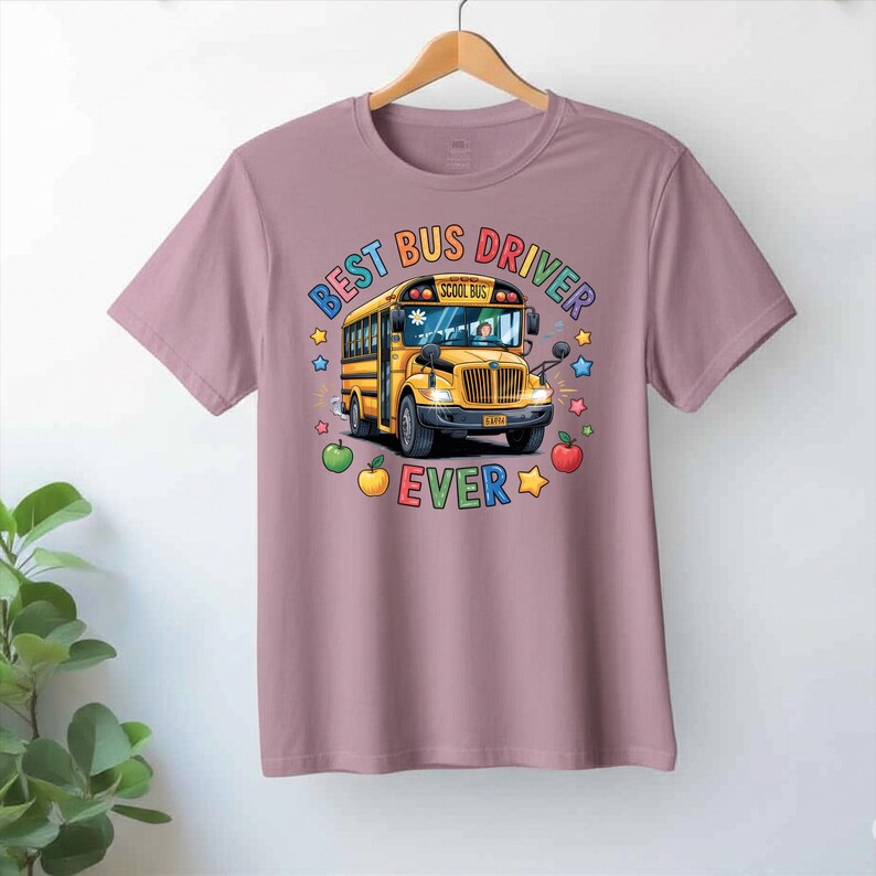 Bus Driver Ever DTF Transfer, Retro School Design, Ready to Press - Etsy