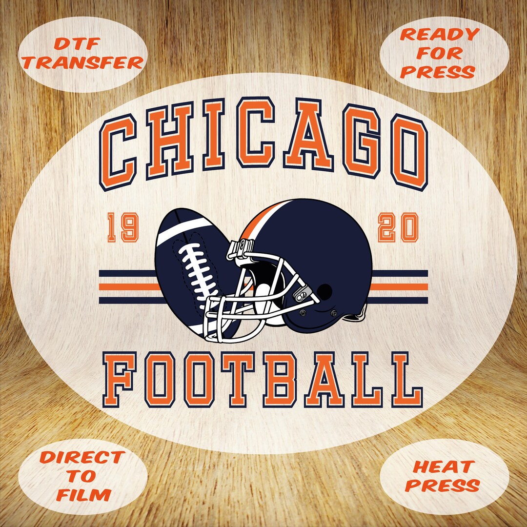 Vintage Chicago Bears DTF Transfer: NFL Iron-on Heat Press - Etsy