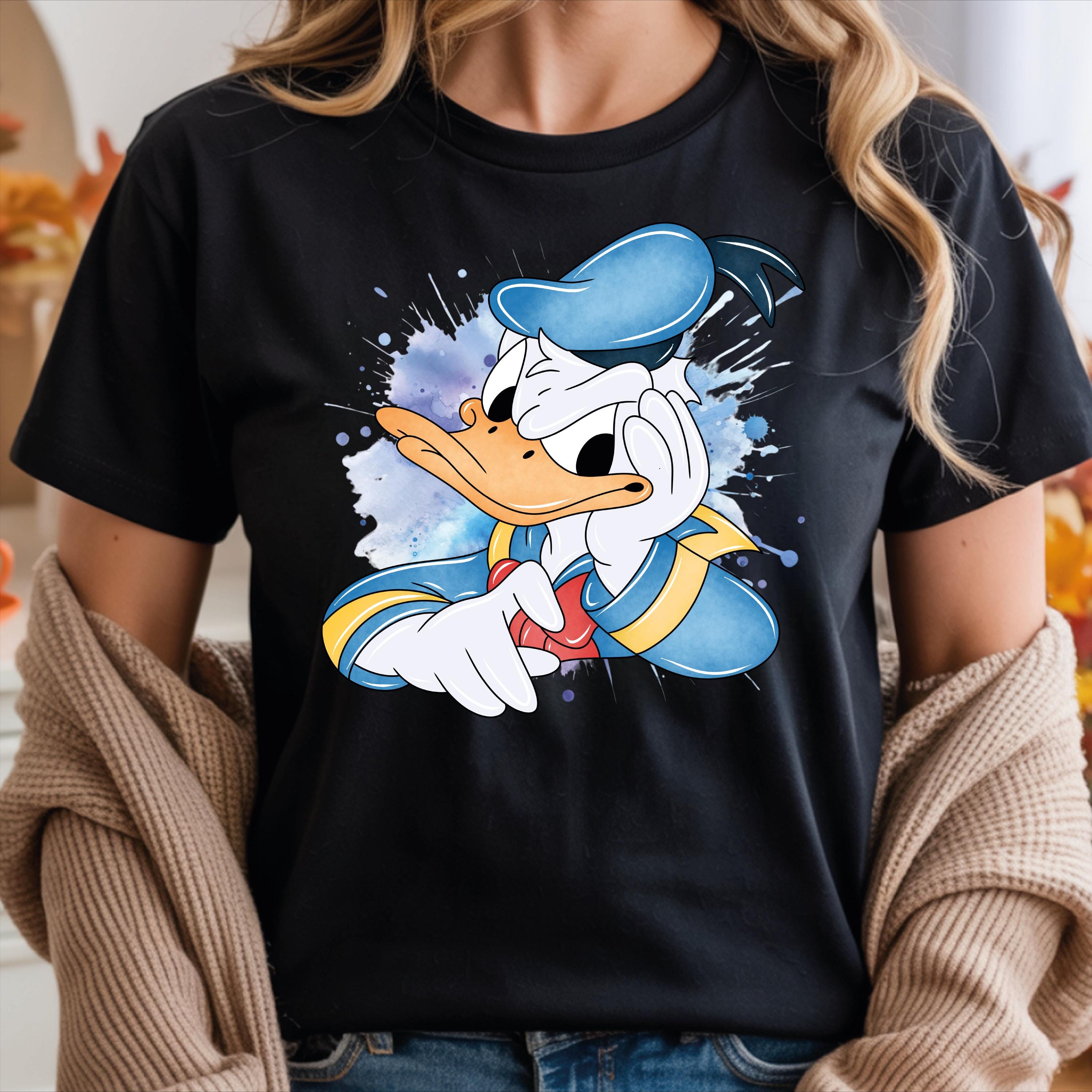 Disney Donald Duck Heat Transfer: Disneyland Watercolor - Ready to ...
