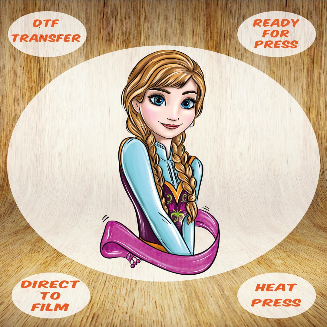 Disney Princess Anna Ready to Press, Coquette Princess Anna Dtf ...
