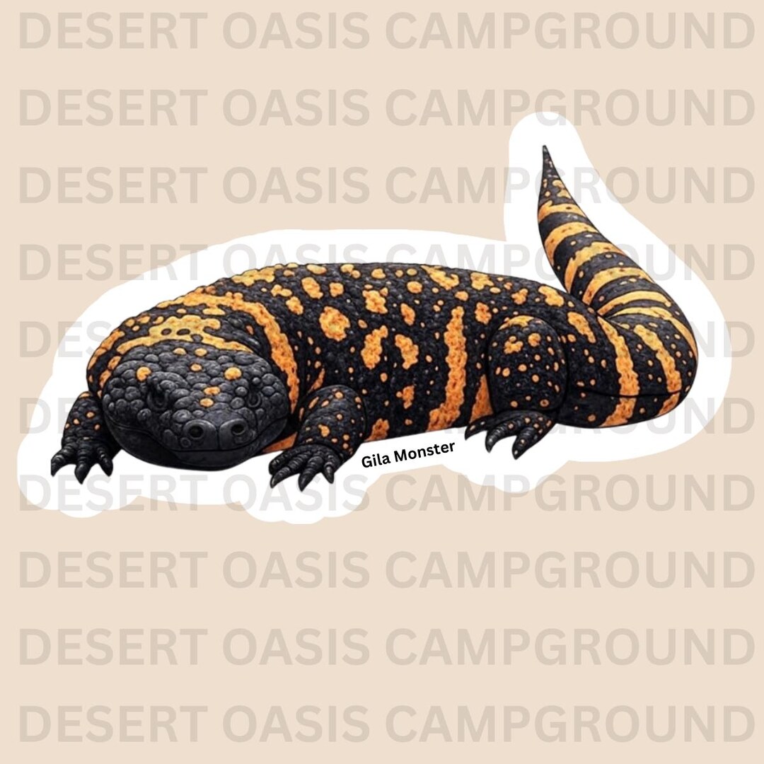 Gila Monster - Sonoran Desert Sticker - Etsy