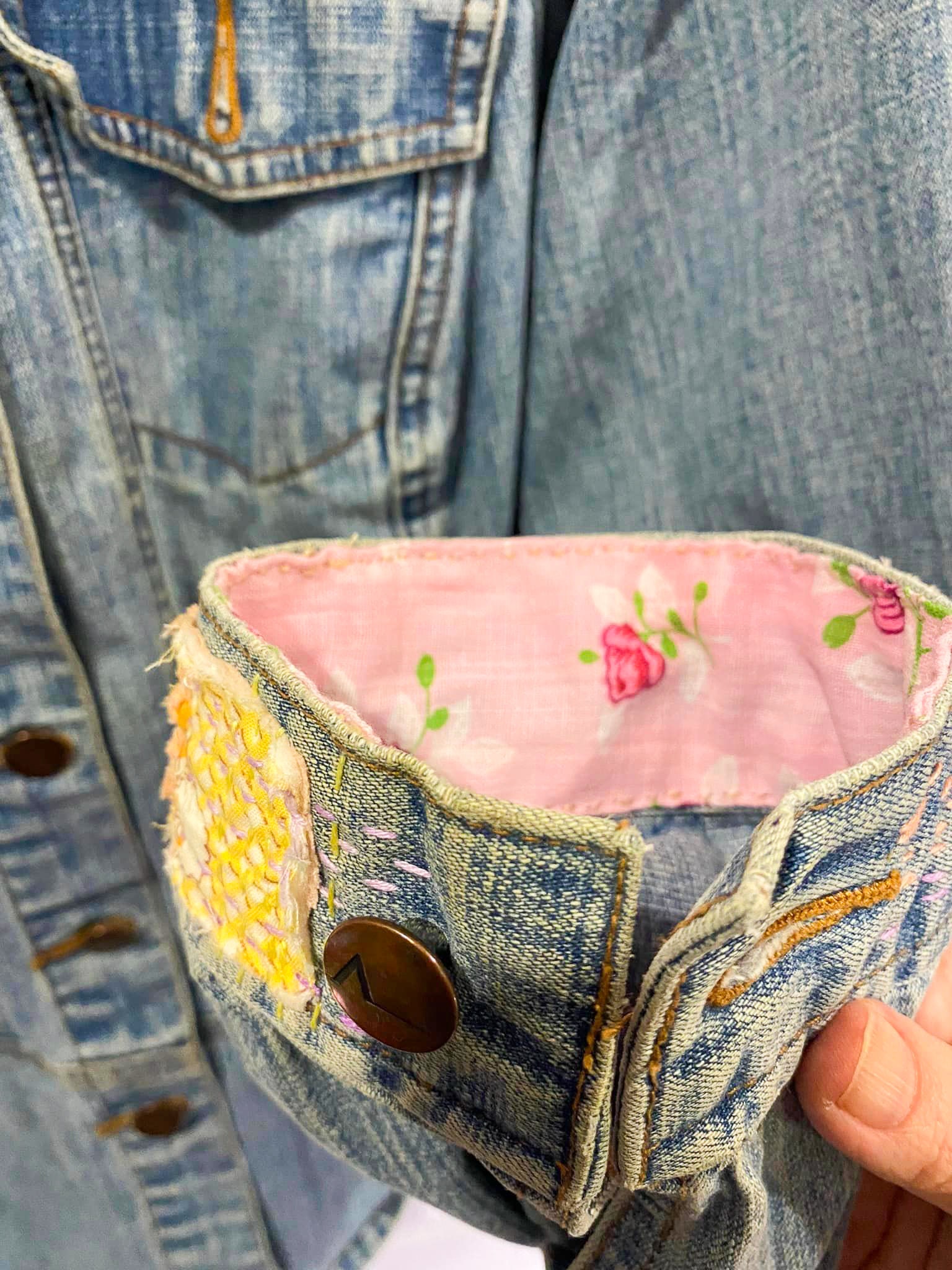 Upcycled Patchwork Denim Coat - Etsy