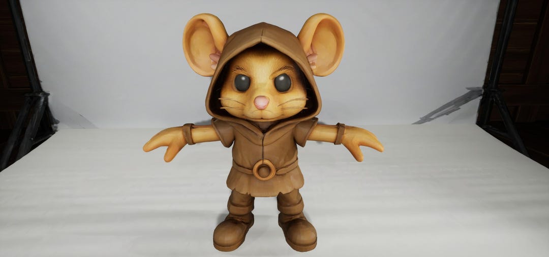 Cartoon Mouse Knight Character - Ready to Rig - .FBX - Game Ready - Etsy