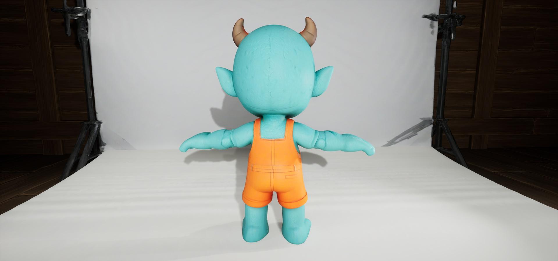 3D Model - Cyclops Monster Male Cartoon Character - Ready to Rig - .FBX ...