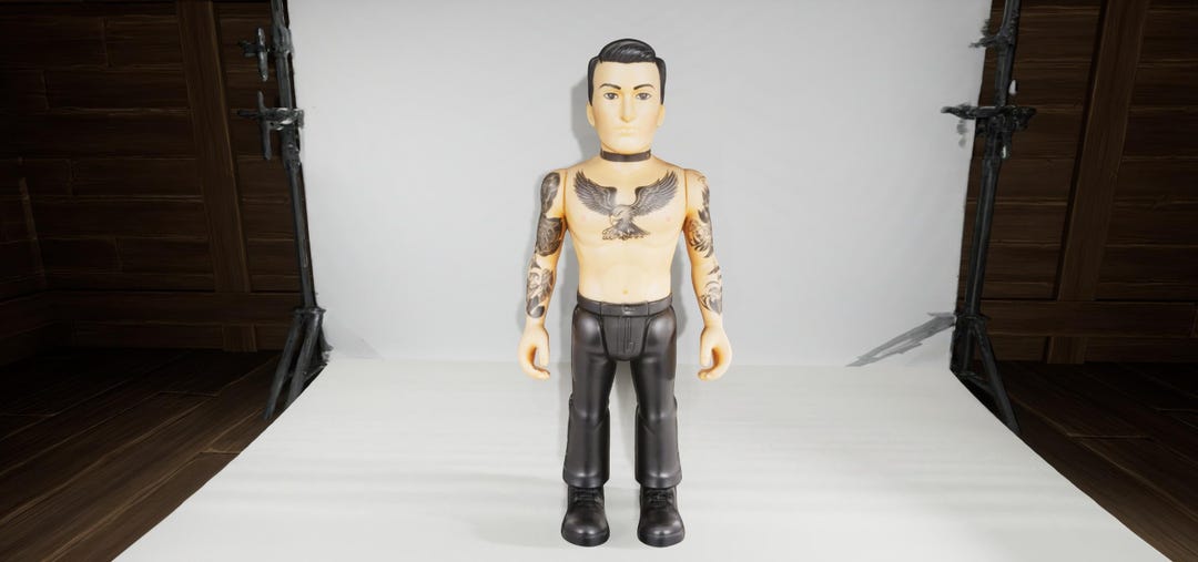 3D Model - Tattooed Action Figure Male - Ready to Rig - .FBX - Game ...