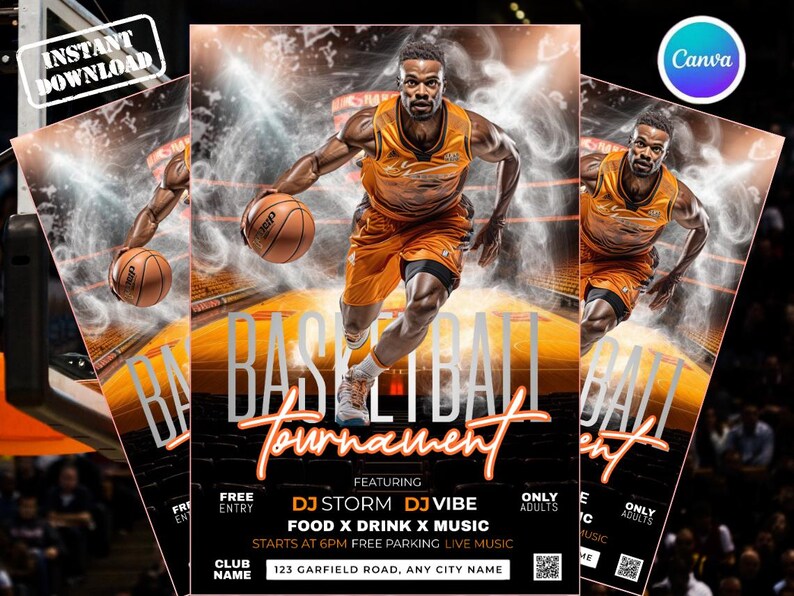 March Madness 2026 Basketball Flyer, Live Matches Invite, Non-stop Fun ...