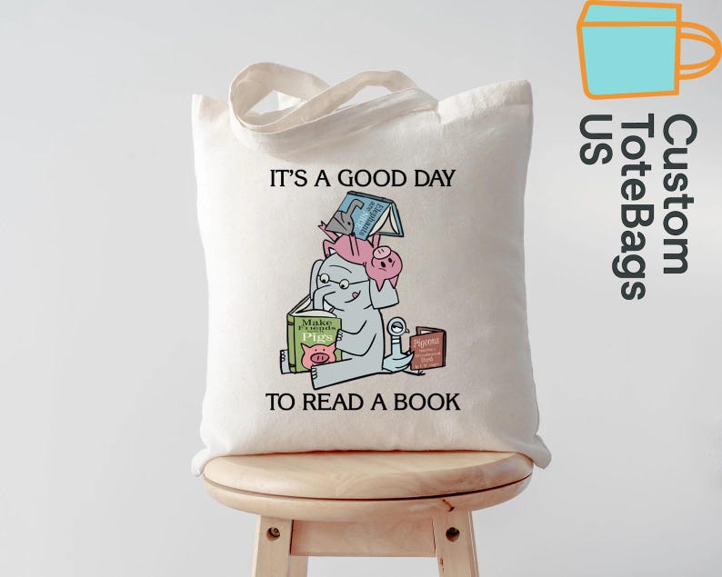 It's A Good Day to Read A Book Tote Bag, Book Lover Tote, Reading Tote ...