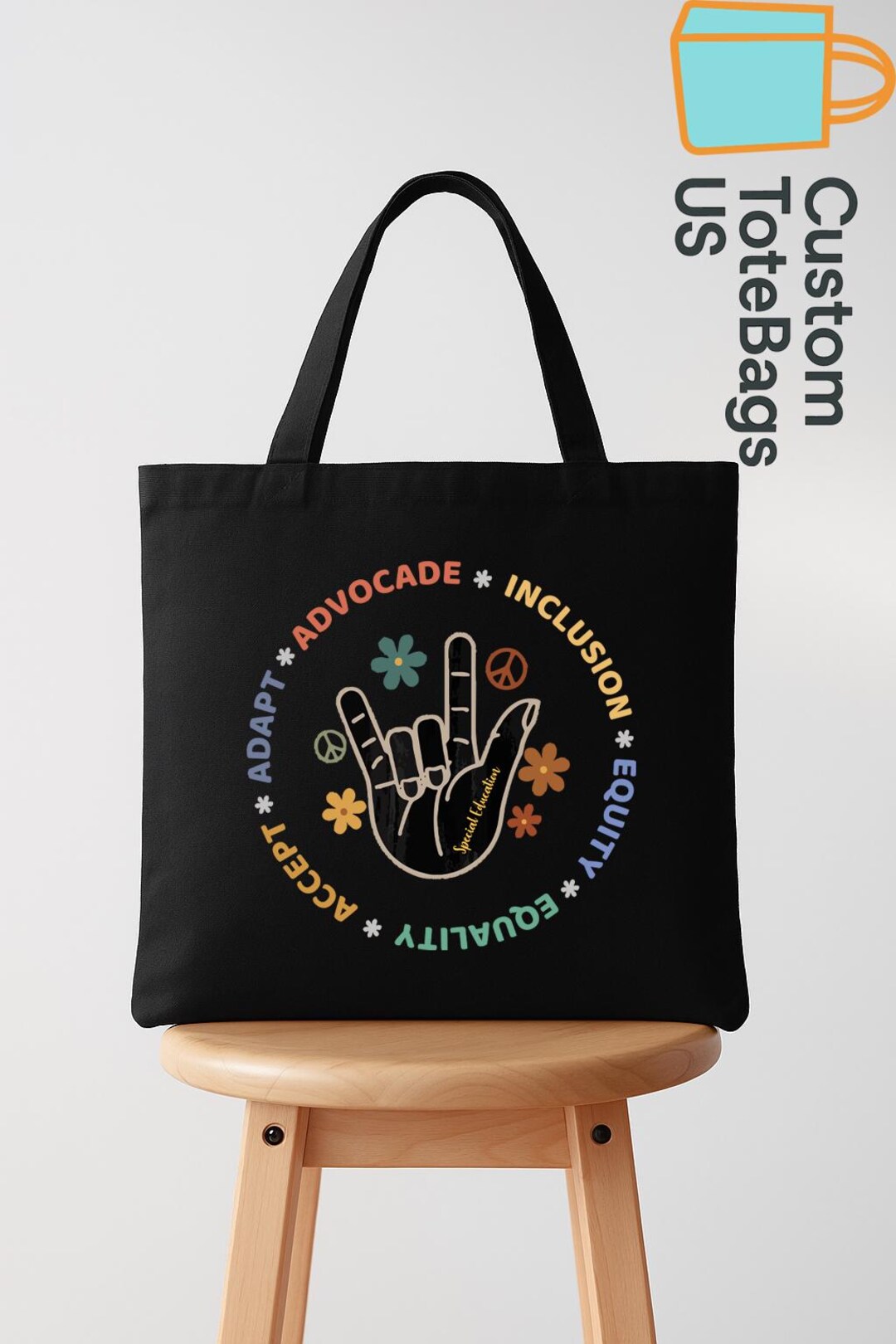 Advocate Inclusion Equity Tote Bag, Equality Awareness Tote, Special ...