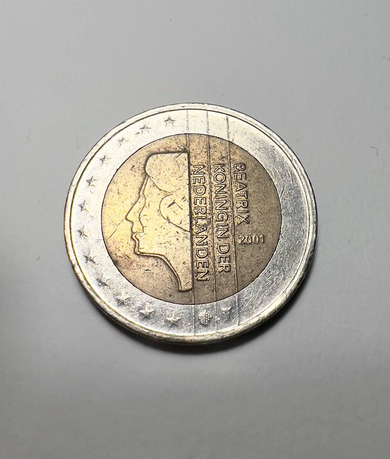 Rare: 2 Euro Coin Beatrix Queen of the Netherlands, 2001 - Etsy
