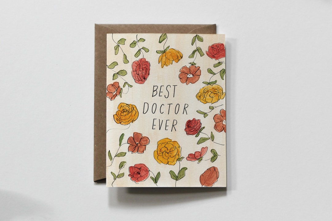 BEST DOCTOR EVER | Healthcare Card, Doctor Appreciation, Doctor Gift ...