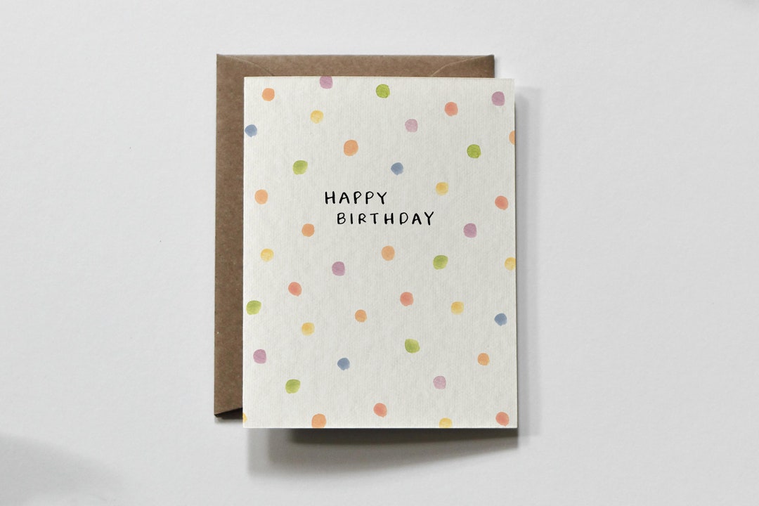 RAINBOW | Birthday Greeting Card, Colorful Birthday Card, Bright ...