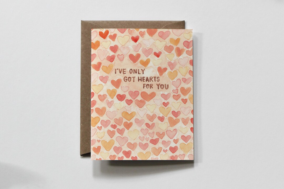 ONLY HEARTS | Greeting Card, Only Hearts for You Greeting Card, Love ...