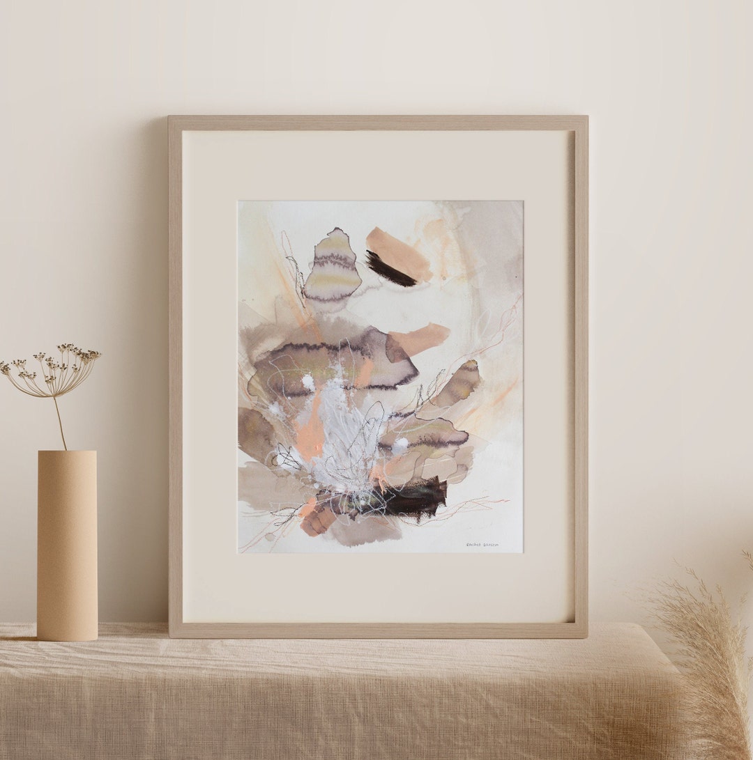 LISTEN WELL | Original Mixed Media Painting on Canvas, Abstract Art ...