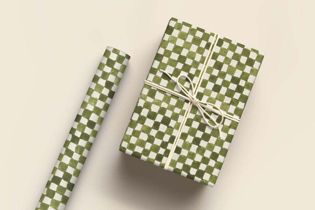 CHECKERBOX 20x29 Sheet Gift Wrap Wrapping Paper Christmas - Etsy