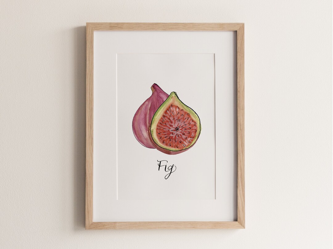 FIG | Fig Print, Art Print, Fruit Art, Fruit Wall Decor, Kitchen Wall ...
