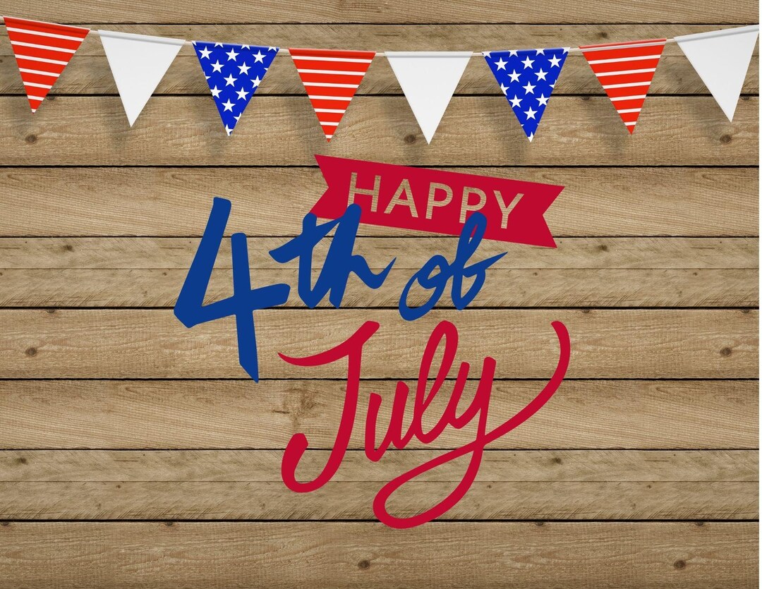 4th of July Postcard | Independence Day Mail | Festive Red White & Blue ...