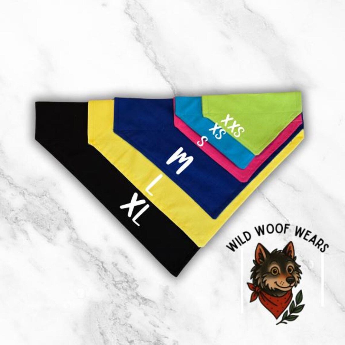 Resting Bark Face Over the Collar Dog Bandana| Funny Dog Bandana| Dog ...
