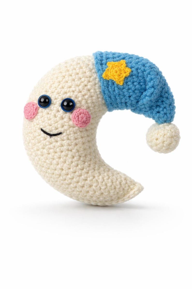 PDF Sweet Dream Moon – Crochet Pattern for Amigurumi Moon (DE/EN Uk/us ...