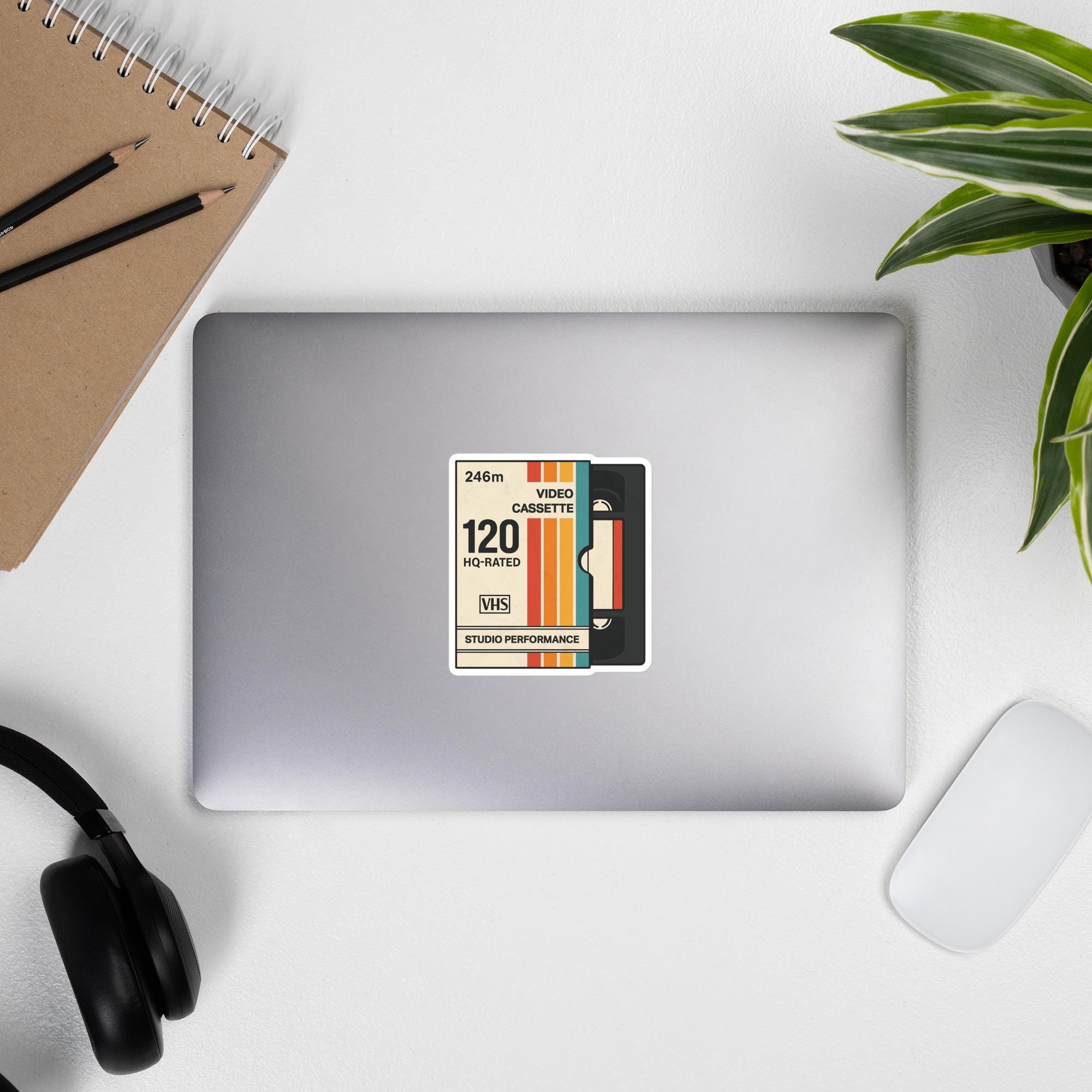 VHS Tape Sticker: Retro 90s Cassette Decal, Millennial Nostalgia Gift ...