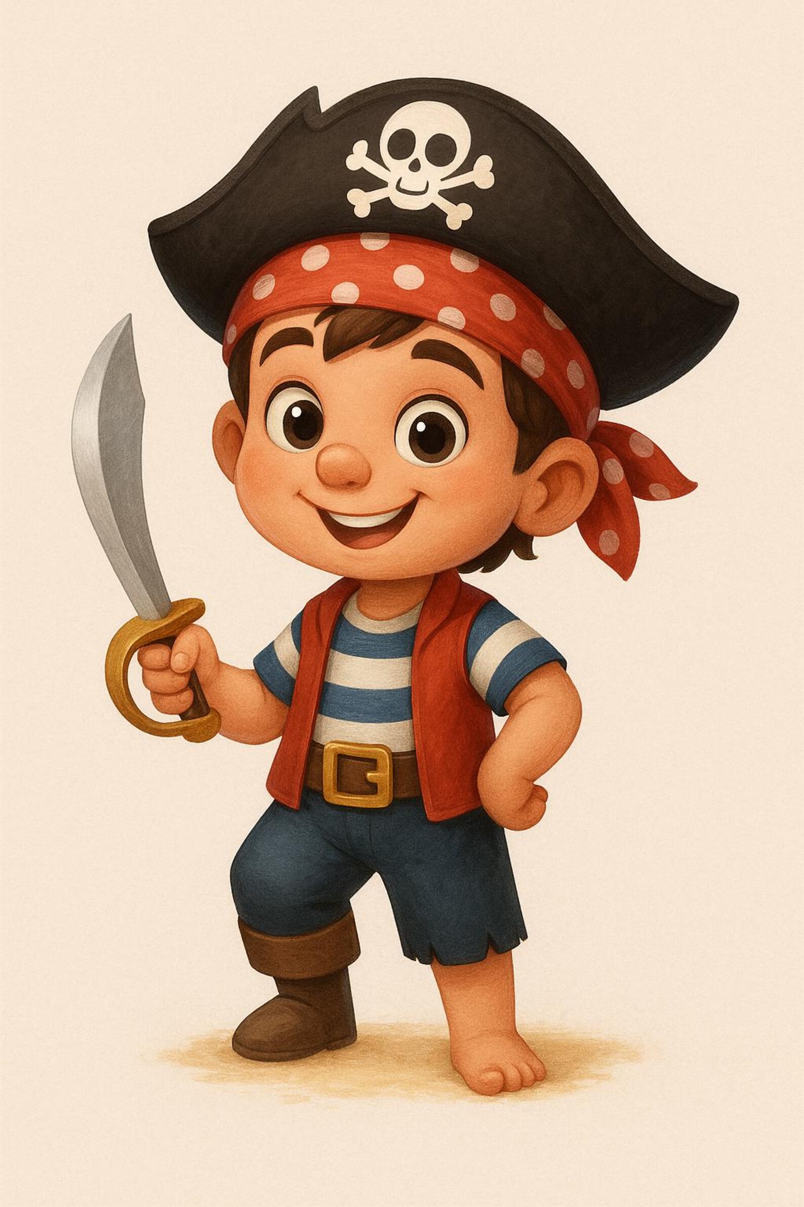 Lil' Wild Wonders Pirate Kids Clip Art Bundle | Cute Pirate Animals ...