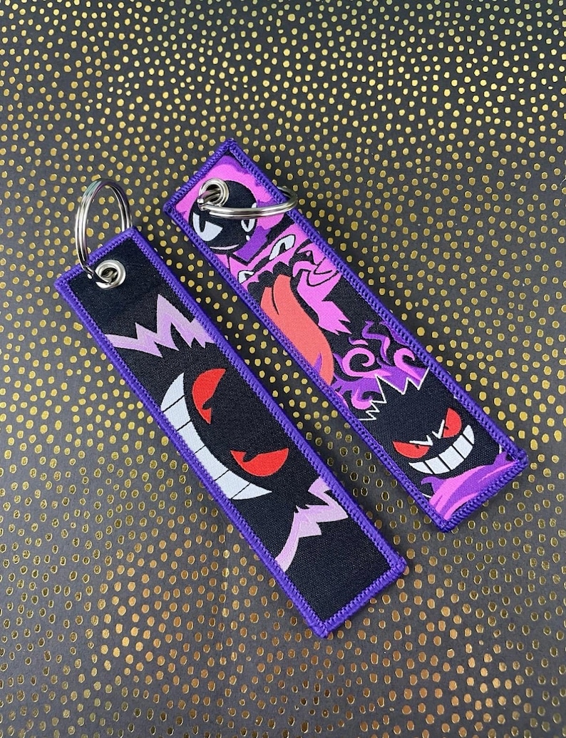 5-inch Double-sided Gengar Keychain – Ghostly Charm for Pokémon Fans - Etsy
