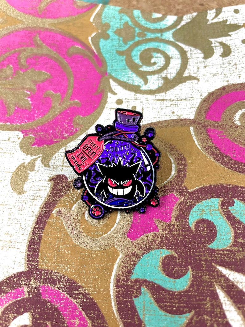 Gengar 1.5 Inch Enamel Pin - Etsy