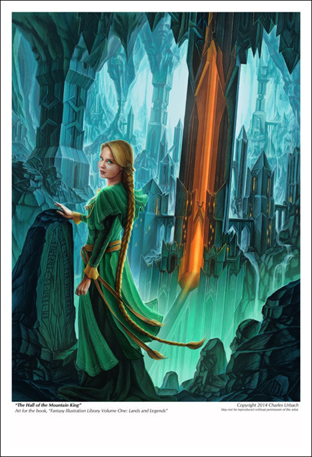 13x19" Fantasy Art Print Hall of the Mountain King Troll Norse Myth ...