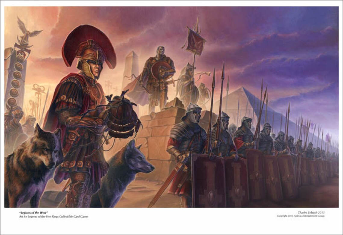 19"x13" Fantasy Art Print Roman Legion Centurion Legatus Legionnaire ...